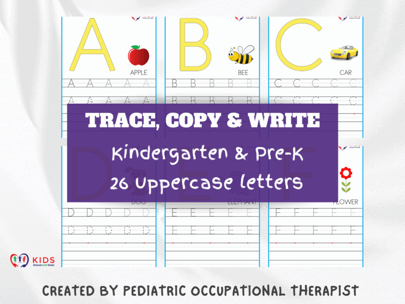 uppercase alphabet tracing worksheets